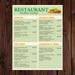 Italian Restaurant Menu Template – Editable Canva Menu – Printable ...