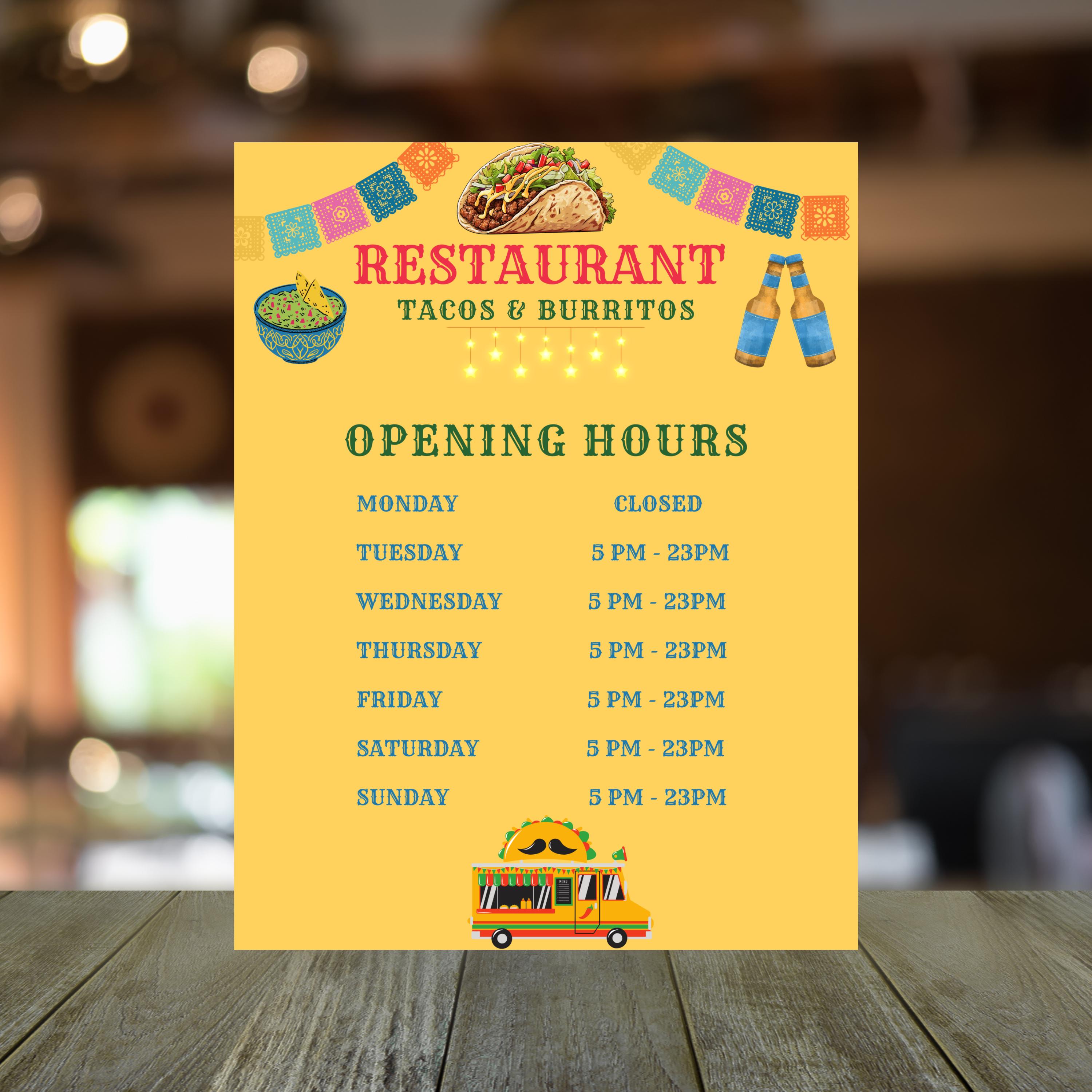 Mexican Food Truck Menu Template: Editable Canva Design (8.5x11 ...