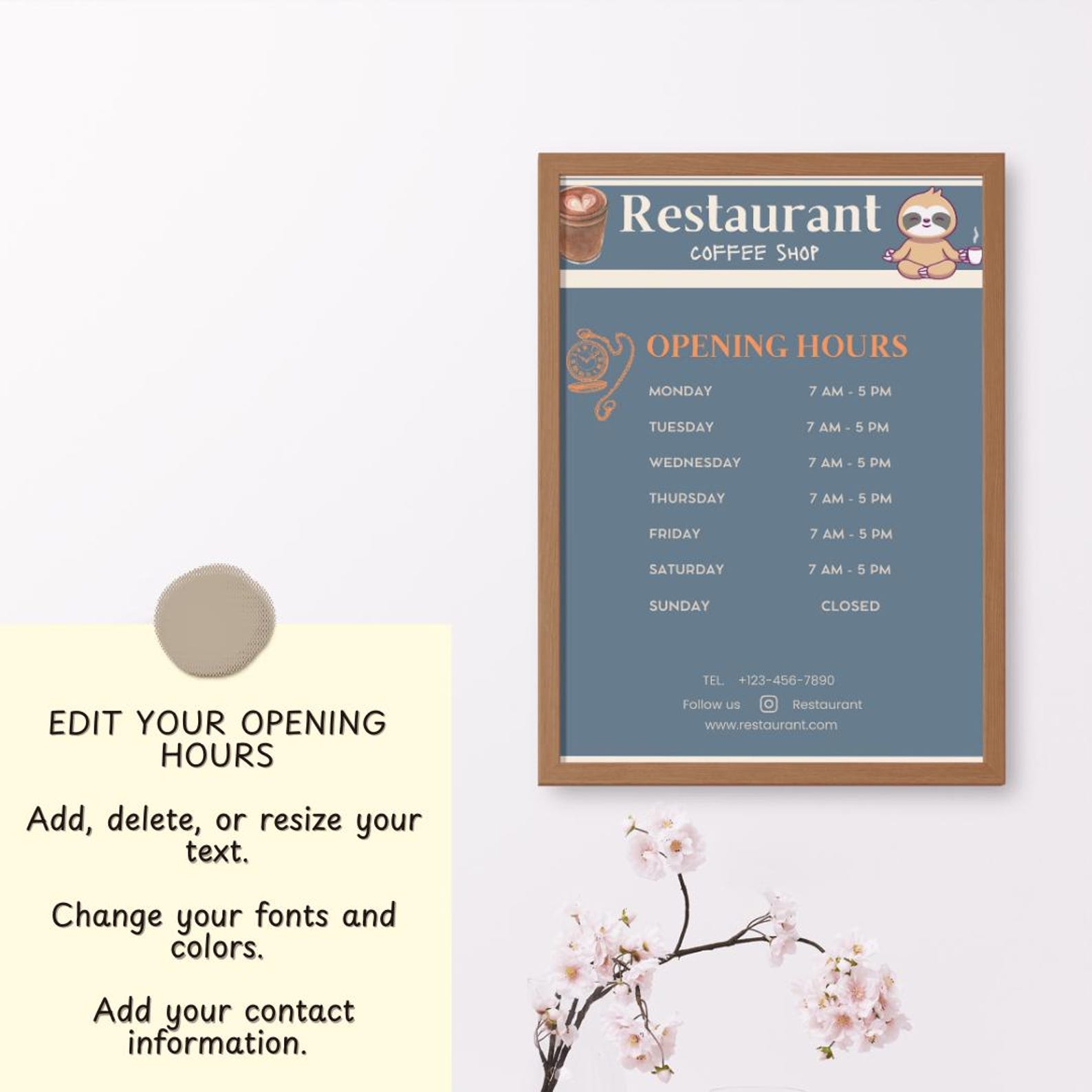 Editable Coffee Shop Menu Template: Printable Cafe Design (canva, 8 ...