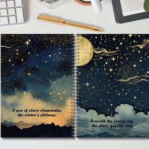 Planner Dashboard Printable | Starry Night Planner Accessories ...