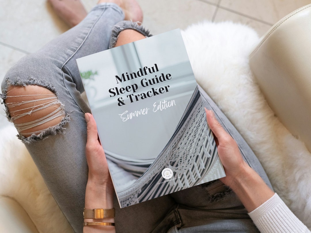 Sleep Tracker Printable Self Care Bedtime Routine Guide Mindfulness ...