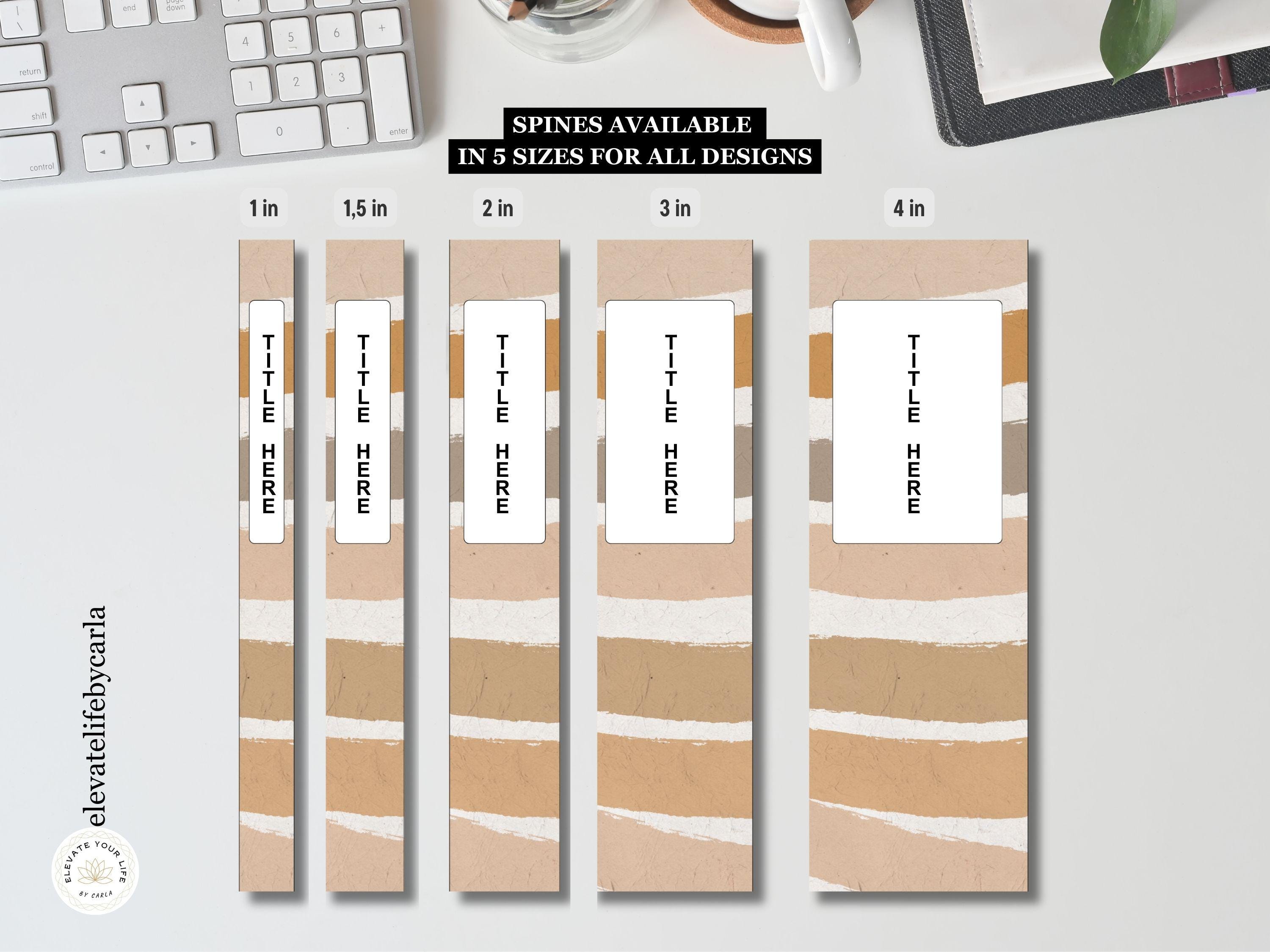 Personalized Boho Binder Kit - Printable Dividers: Cover, Spine & Tabs ...