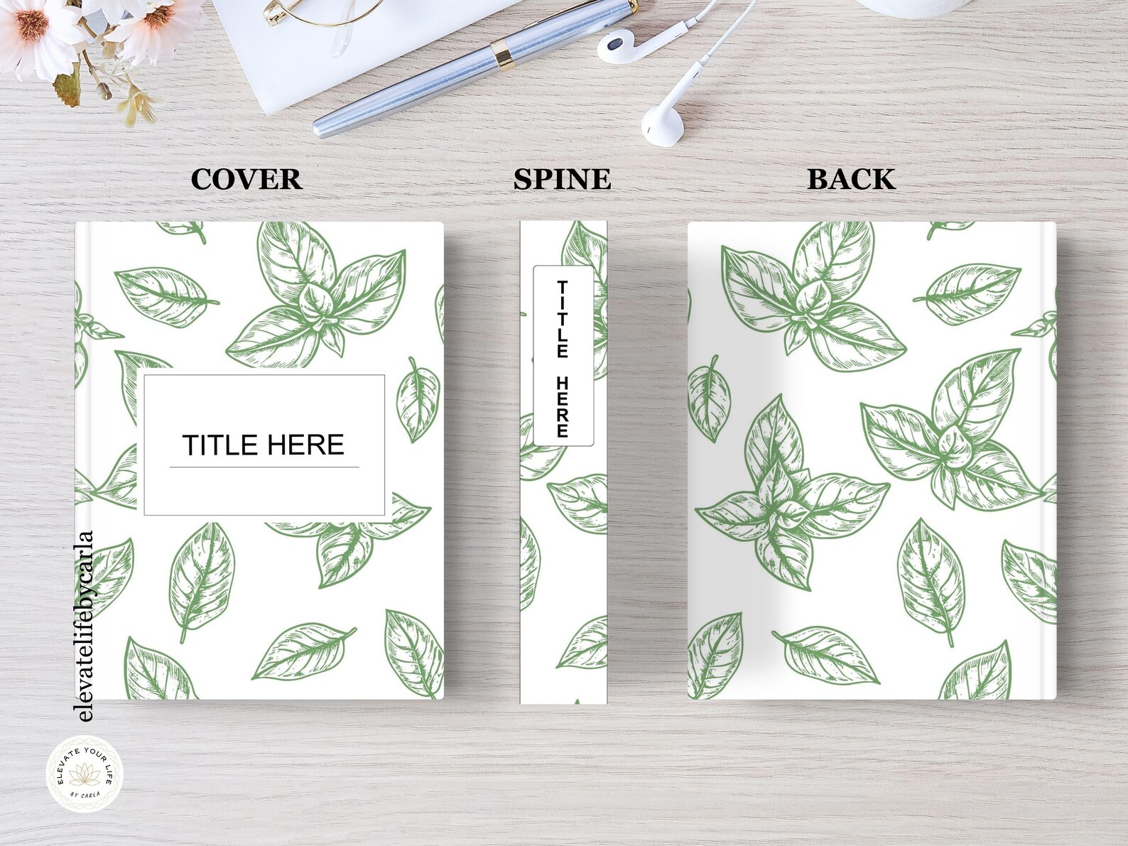 Personalized Herbal Binder Kit - Printable Dividers: Cover, Spine ...