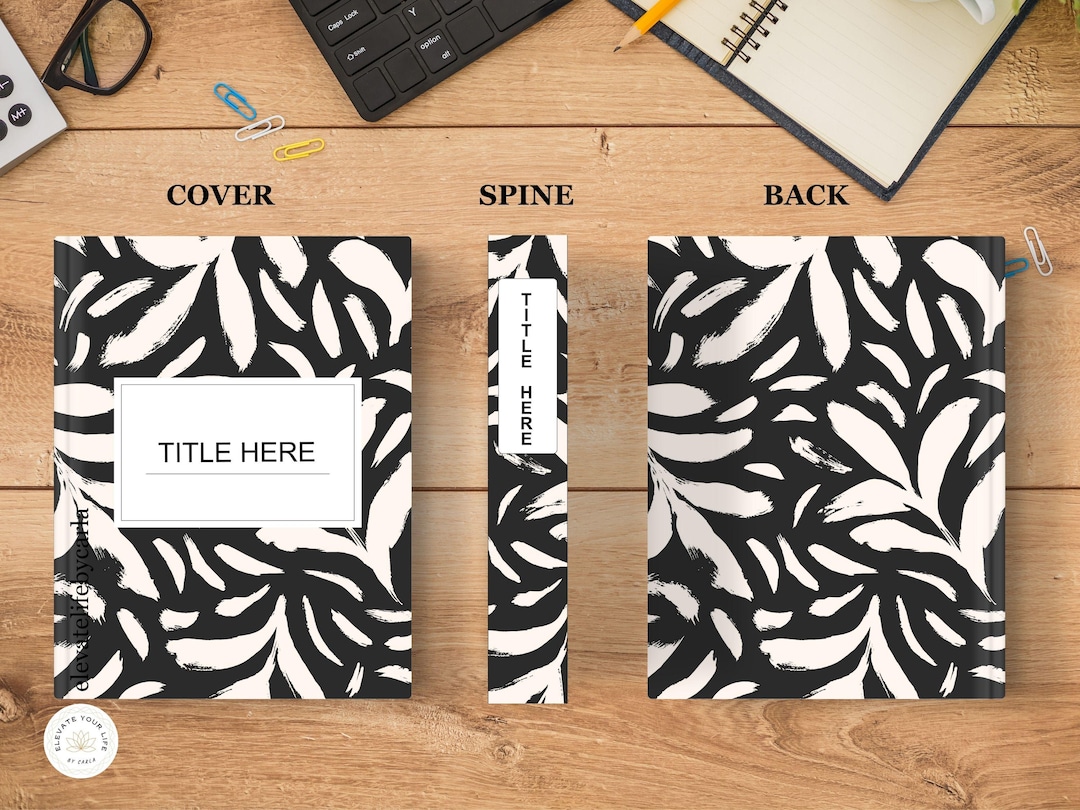 3 DESIGNS BUNDLE - Black and White Binder Cover Printable ...