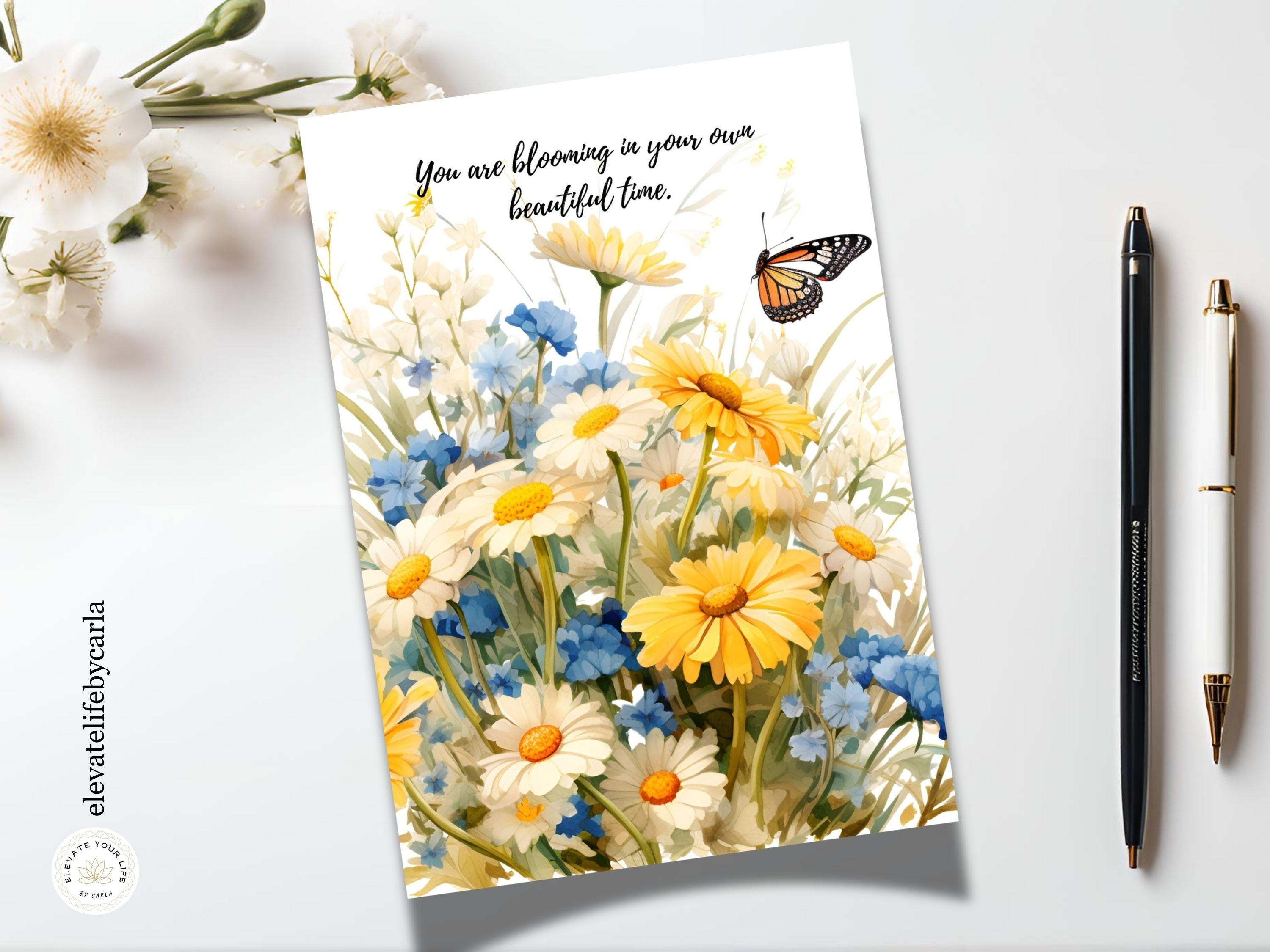 Spring Planner Dashboard Printable, Motivational Butterfly Journal ...