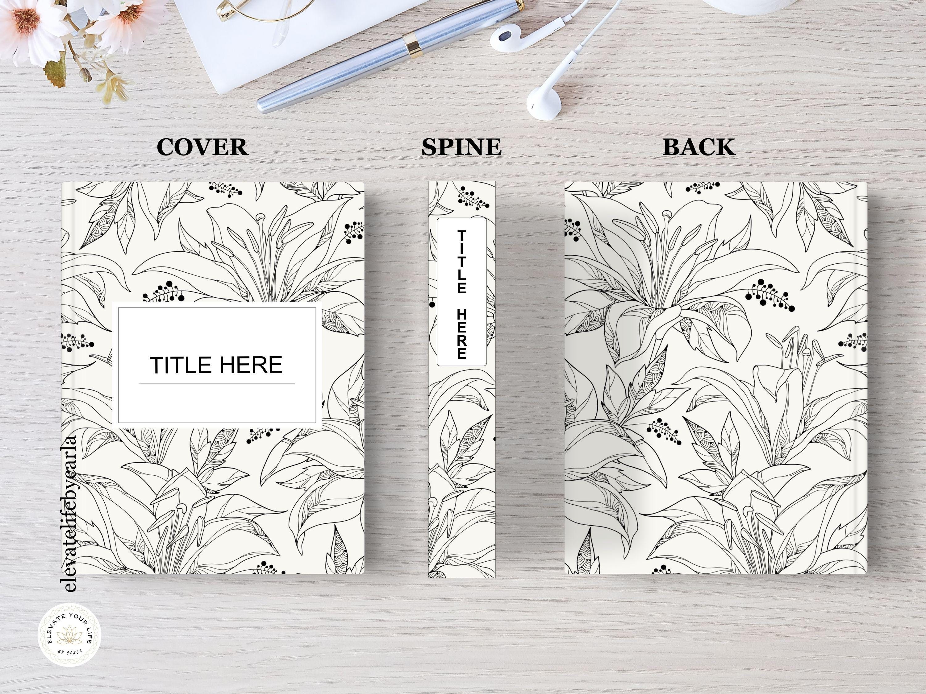 Custom Floral Binder Kit - Printable Dividers: Cover, Spine & Tabs for ...