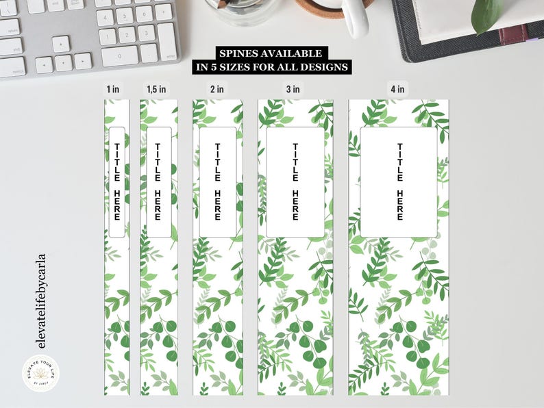 Personalized Herbal Binder Kit - Printable Dividers: Cover, Spine ...