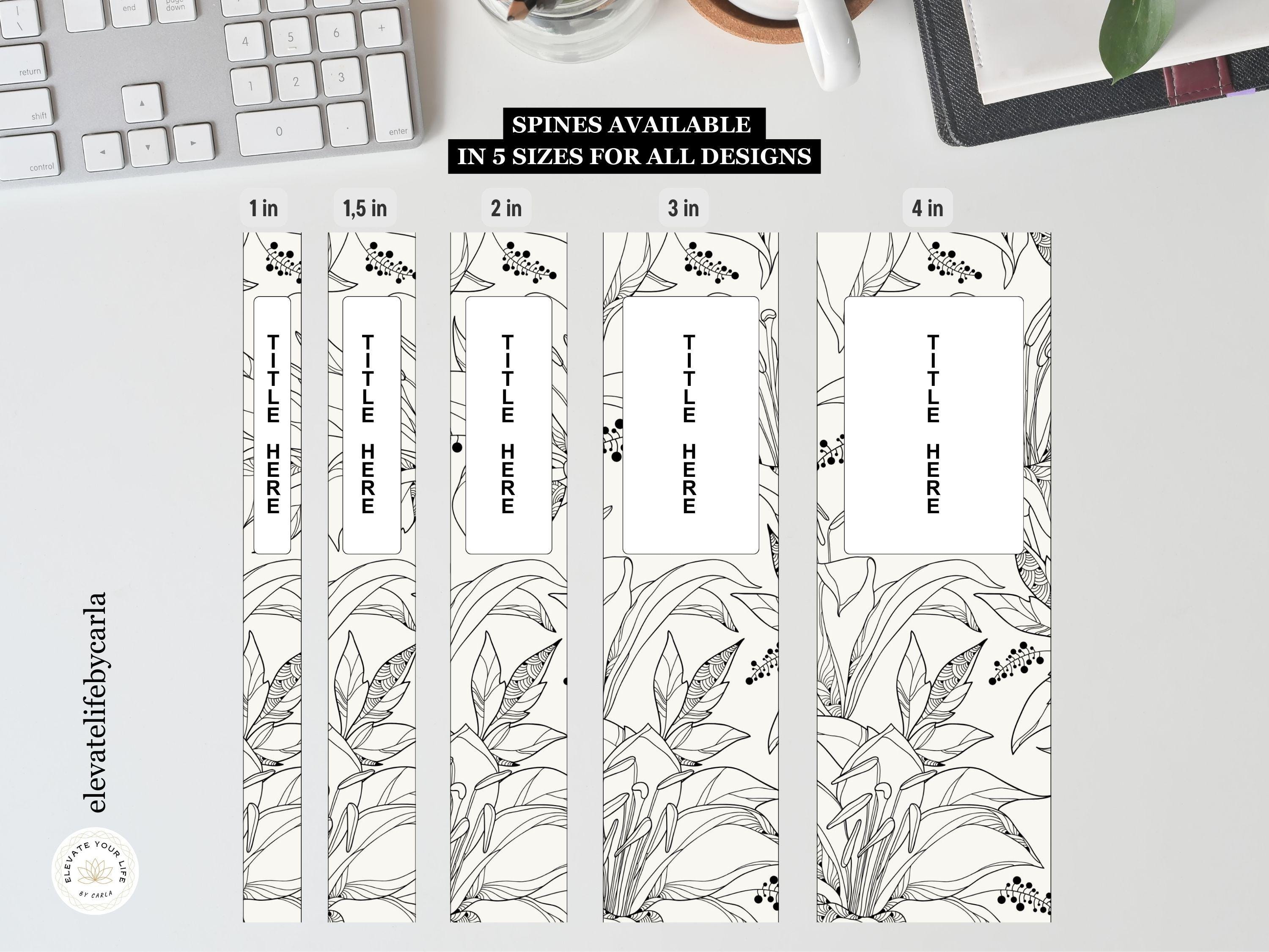 Custom Floral Binder Kit - Printable Dividers: Cover, Spine & Tabs for ...