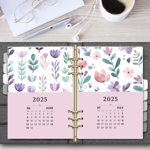 2025 Boho Floral Calendar Printable - Monthly Calendar 2025 - Botanical ...