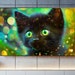 Art for Samsung the Frame TV Playful Whiskers Black Kitten, 4K Ultra HD ...