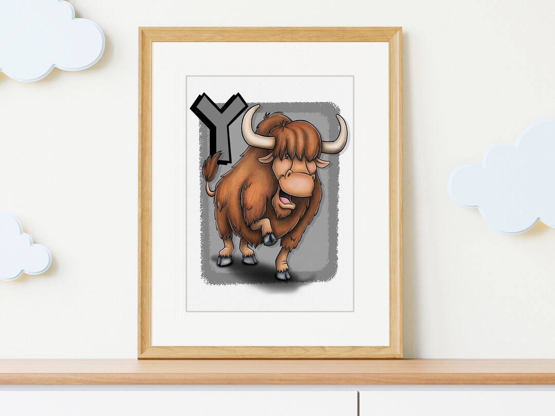 Y is for Yak (digital Download) - Etsy