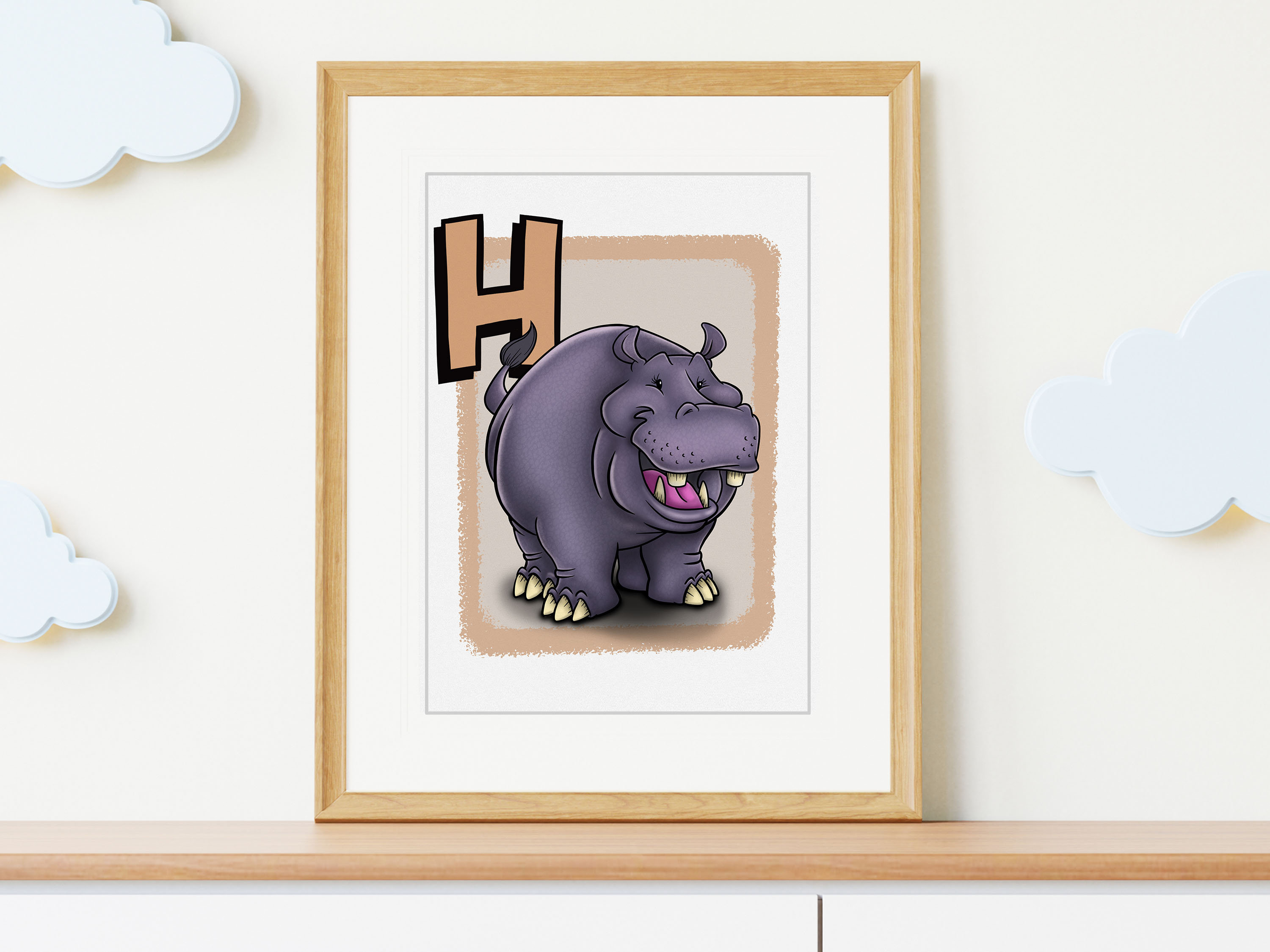 H is for Hippopotamus (digital Download) - Etsy