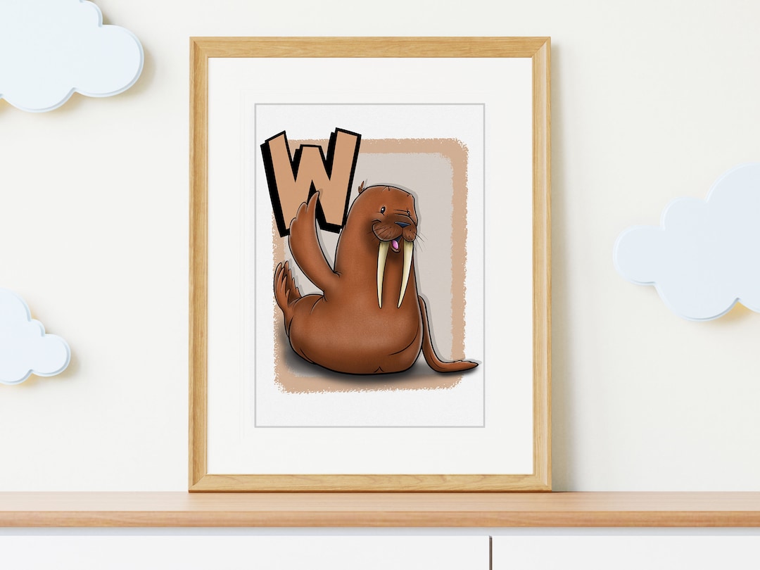 W is for Walrus (digital Download) - Etsy