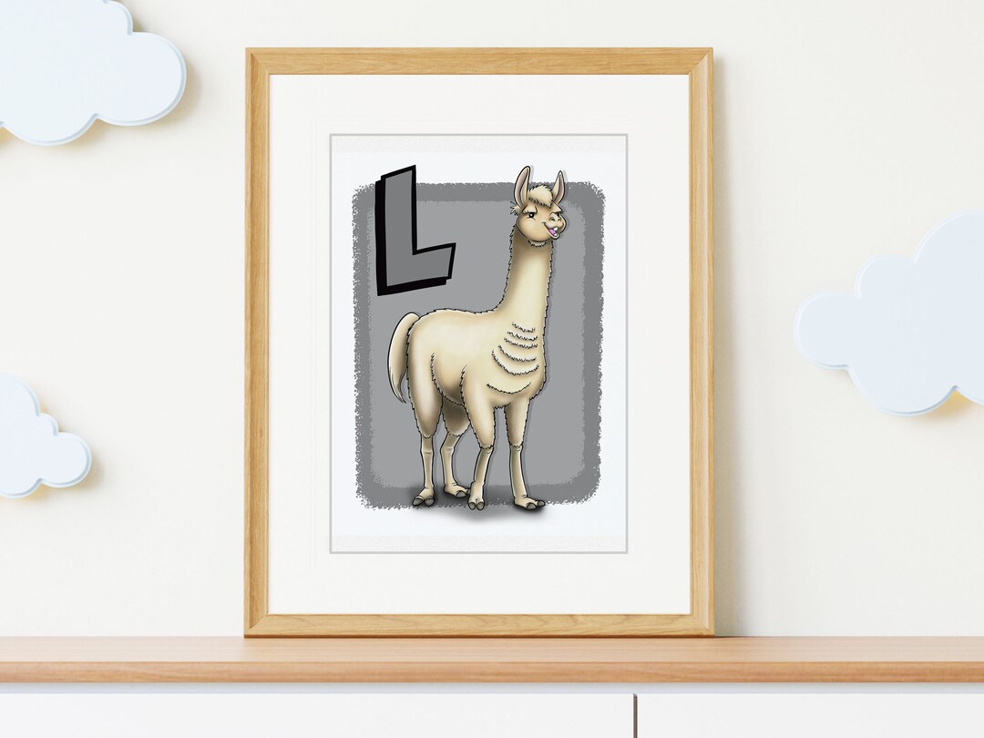 L is for Llama (digital Download) - Etsy