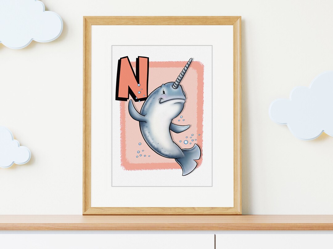 N is for Narwhal (digital Download) - Etsy