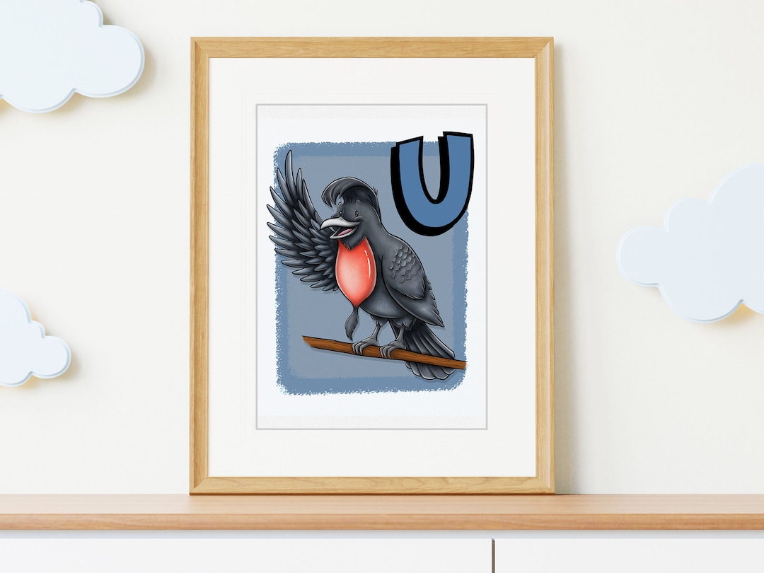 U is for Umbrella Bird (digital Download) - Etsy