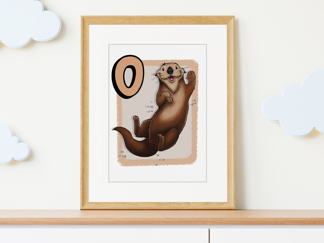O is for Otter (digital Download) - Etsy