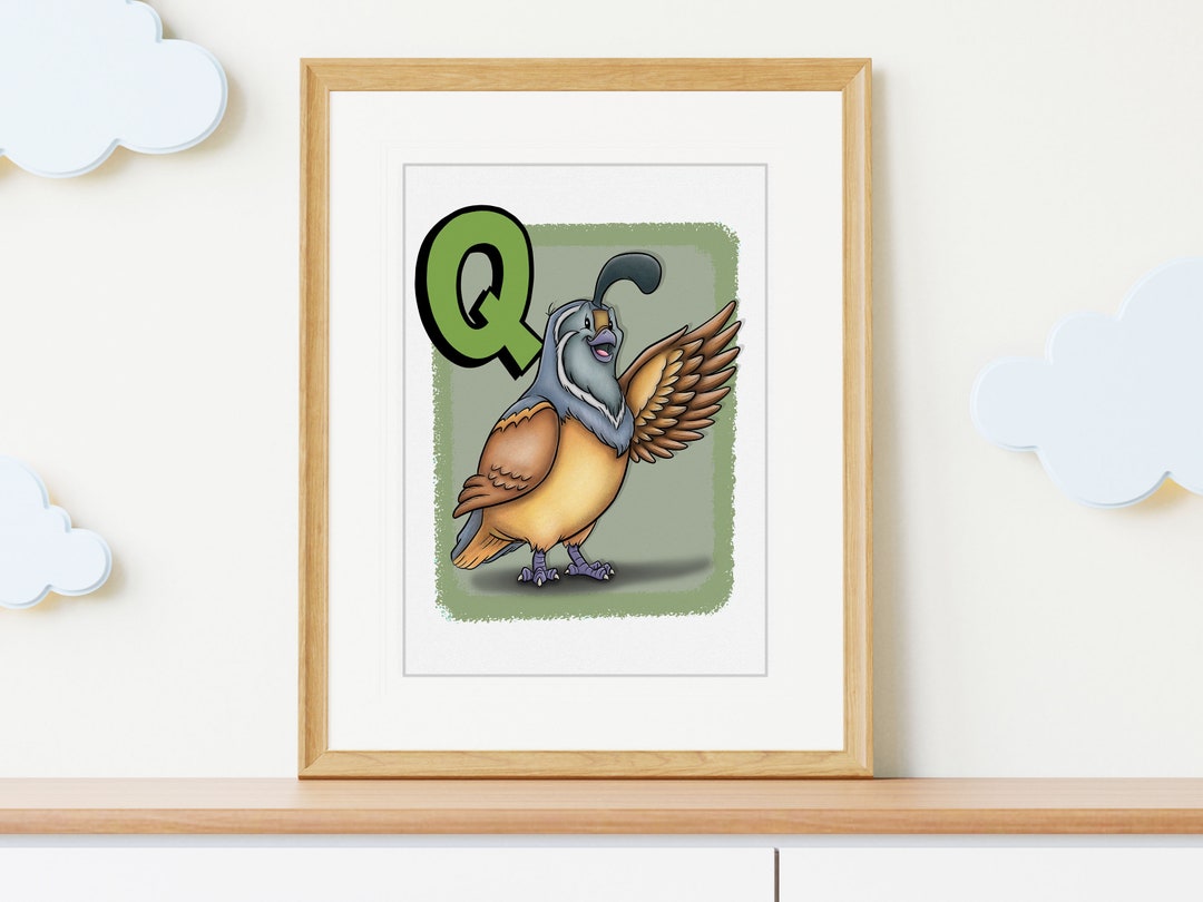 Q is for Quail (digital Download) - Etsy