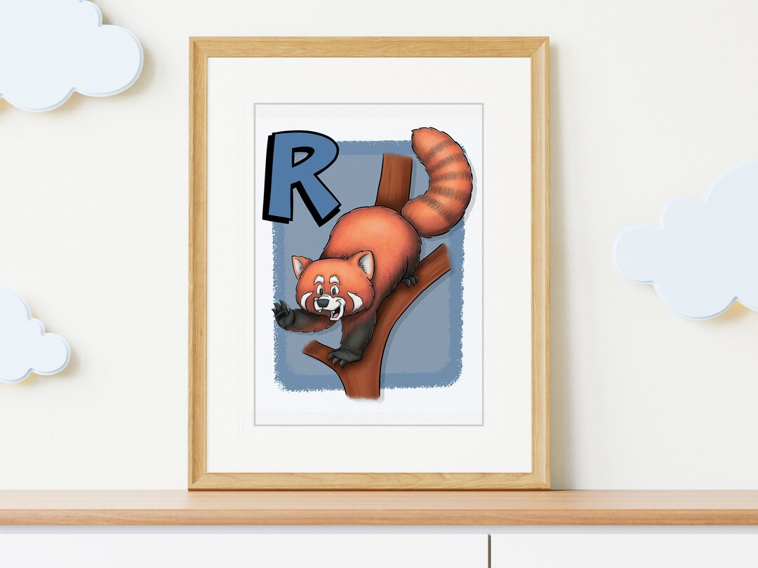 R is for Red Panda (digital Download) - Etsy
