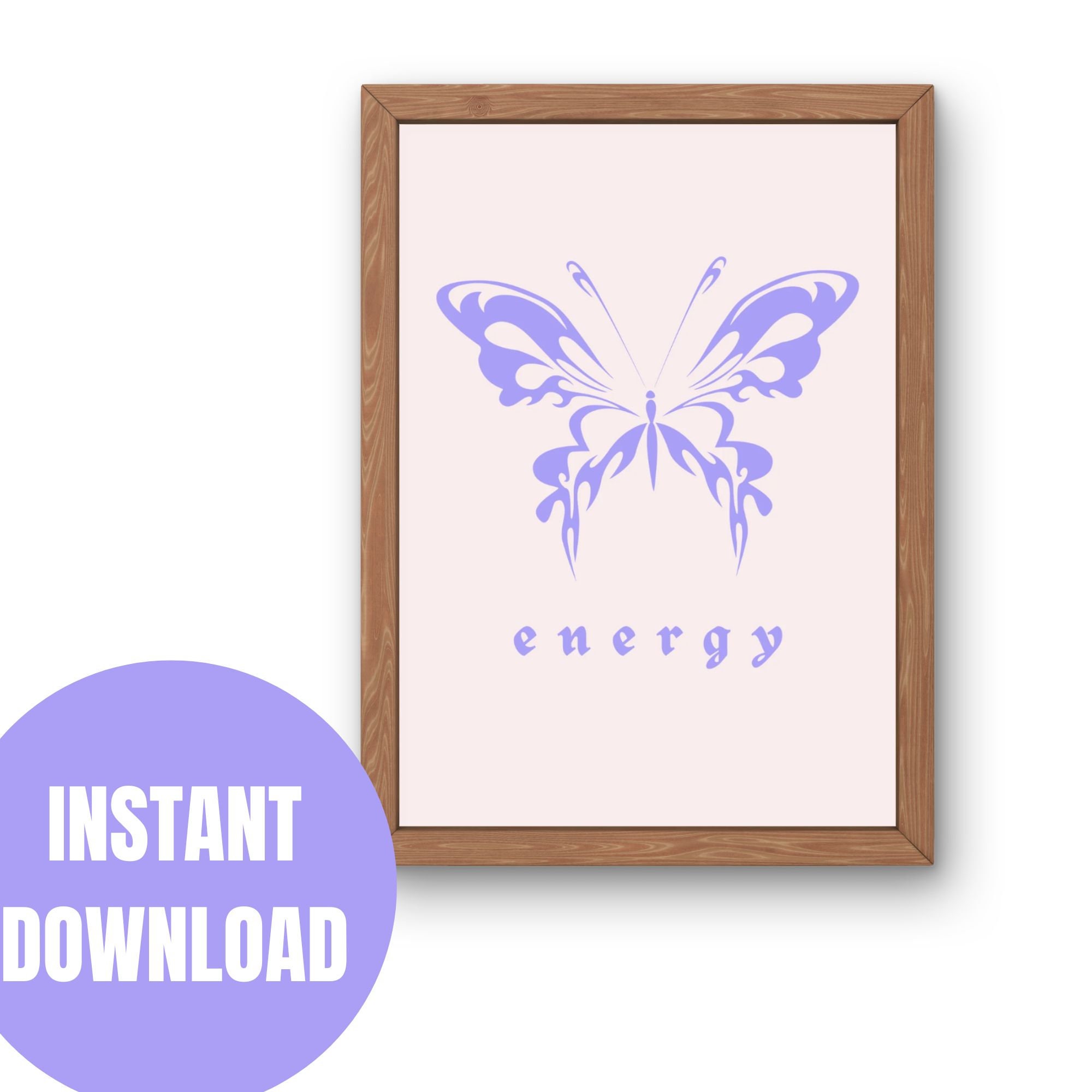 Poster Aesthetic Energy Wall Decor Digital File for Printing Art Cards ...