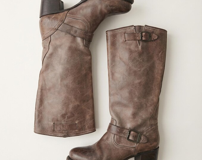 Vintage Frye Campus Boots, Brown Ankle 90s Platform Boots, Cosplay ...