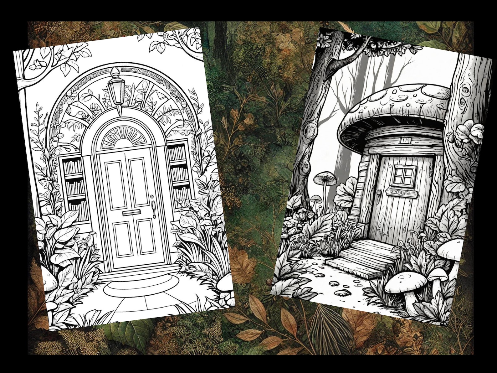 30 Magical Little House Coloring Pages, Adult Kids Coloring Book ...