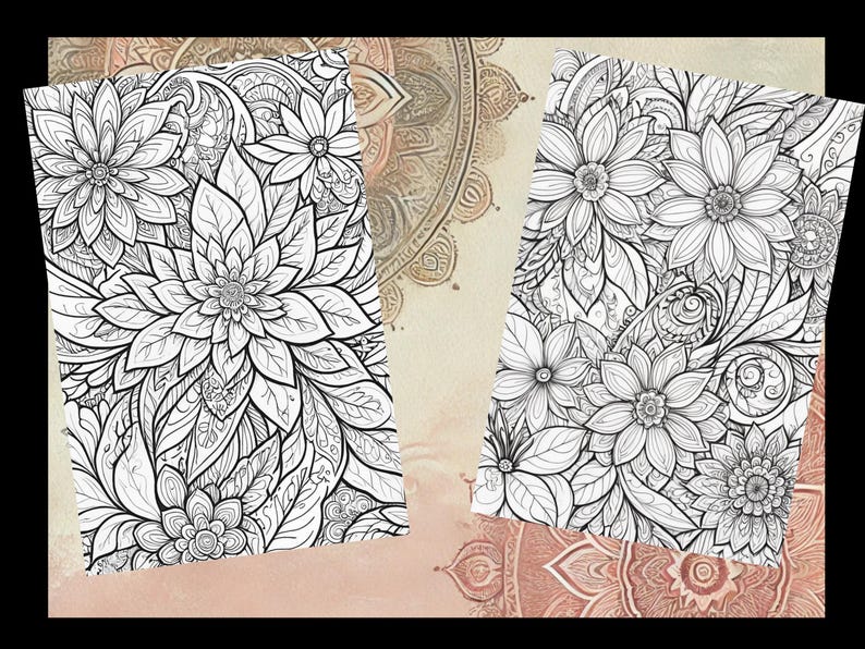 Mandala Flower 2 Coloring Book for Adults Mindful Art Therapy and ...