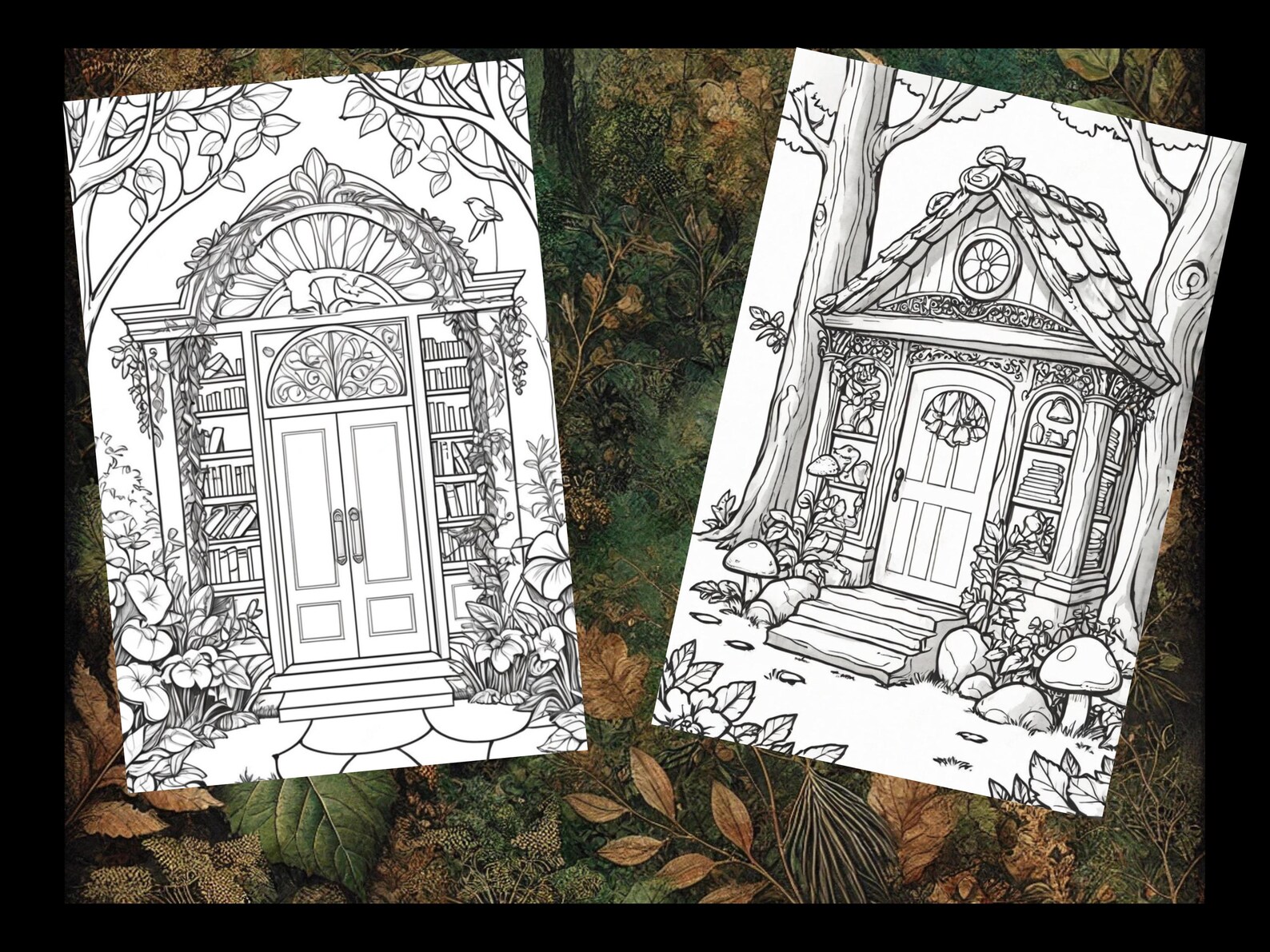 30 Magical Little House Coloring Pages, Adult Kids Coloring Book ...