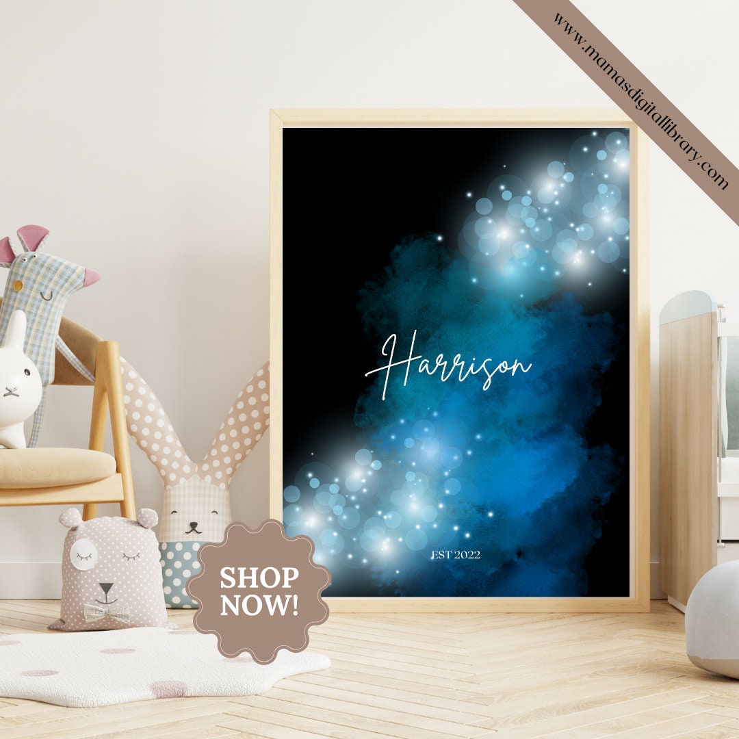 Custom Name Art, Digital Name Art, Print at Home Name Art, Personalised ...