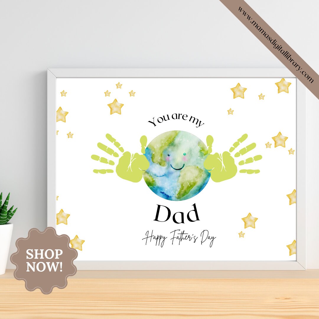 Fathers Day, Handprint Craft, Keepsake Gift, Father's Day Gift ...