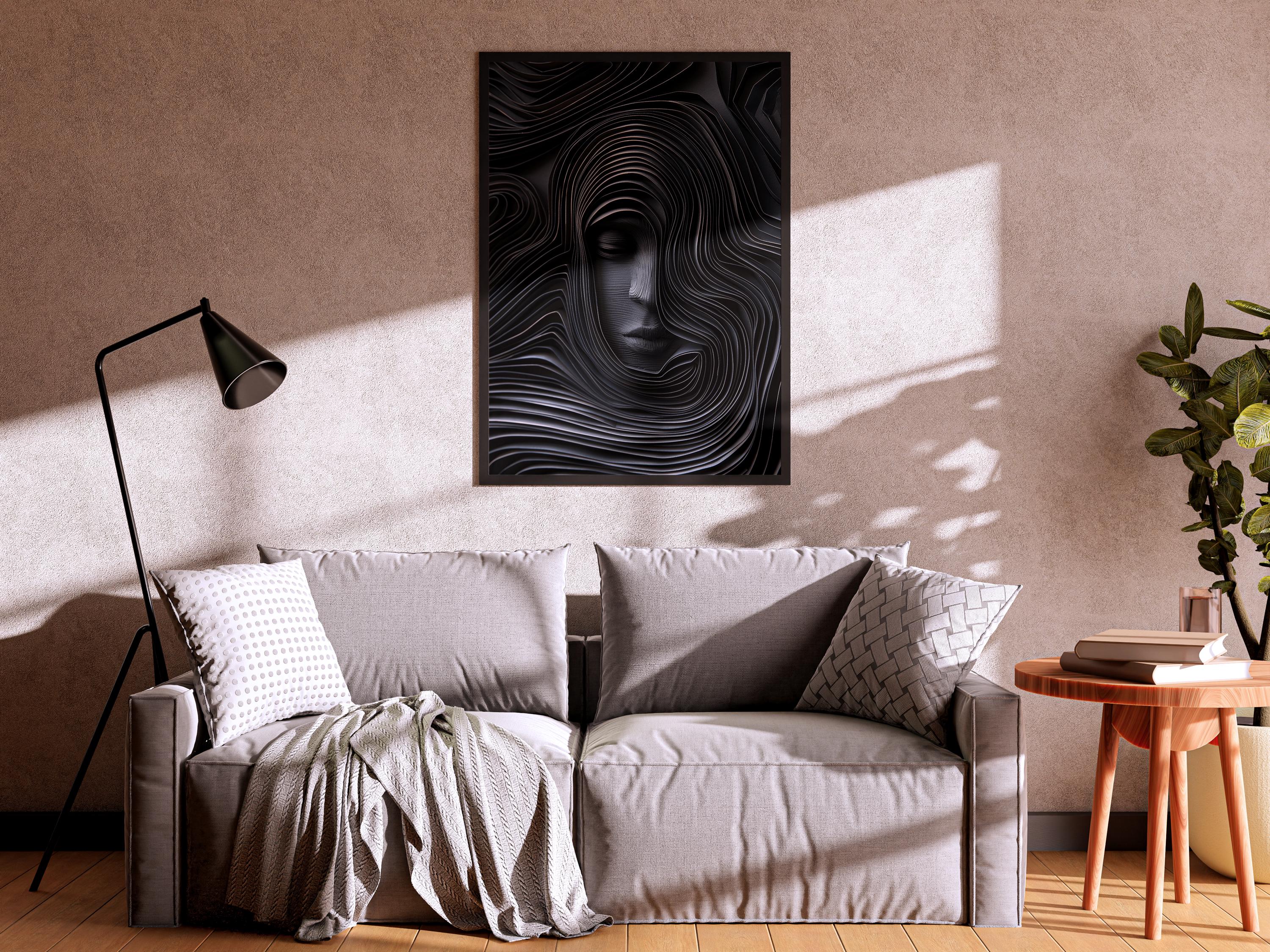 Paper Face, Machine Generated Printable Poster Design. - Etsy