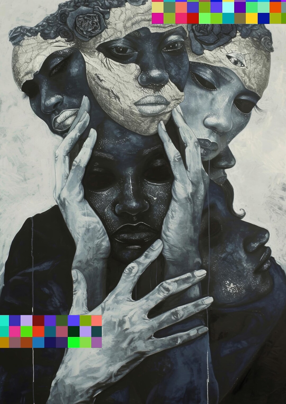 Faces, Printable Poster Design. - Etsy