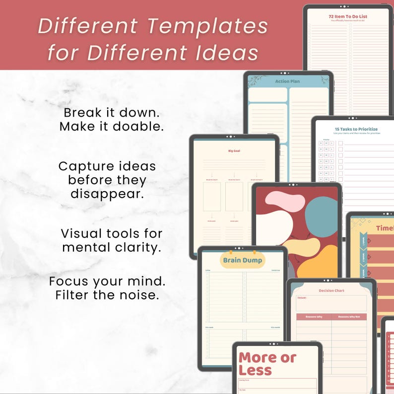 Brainstorming Diagram Mind Mapping Goal Setting Inserts Brain Dump Idea ...