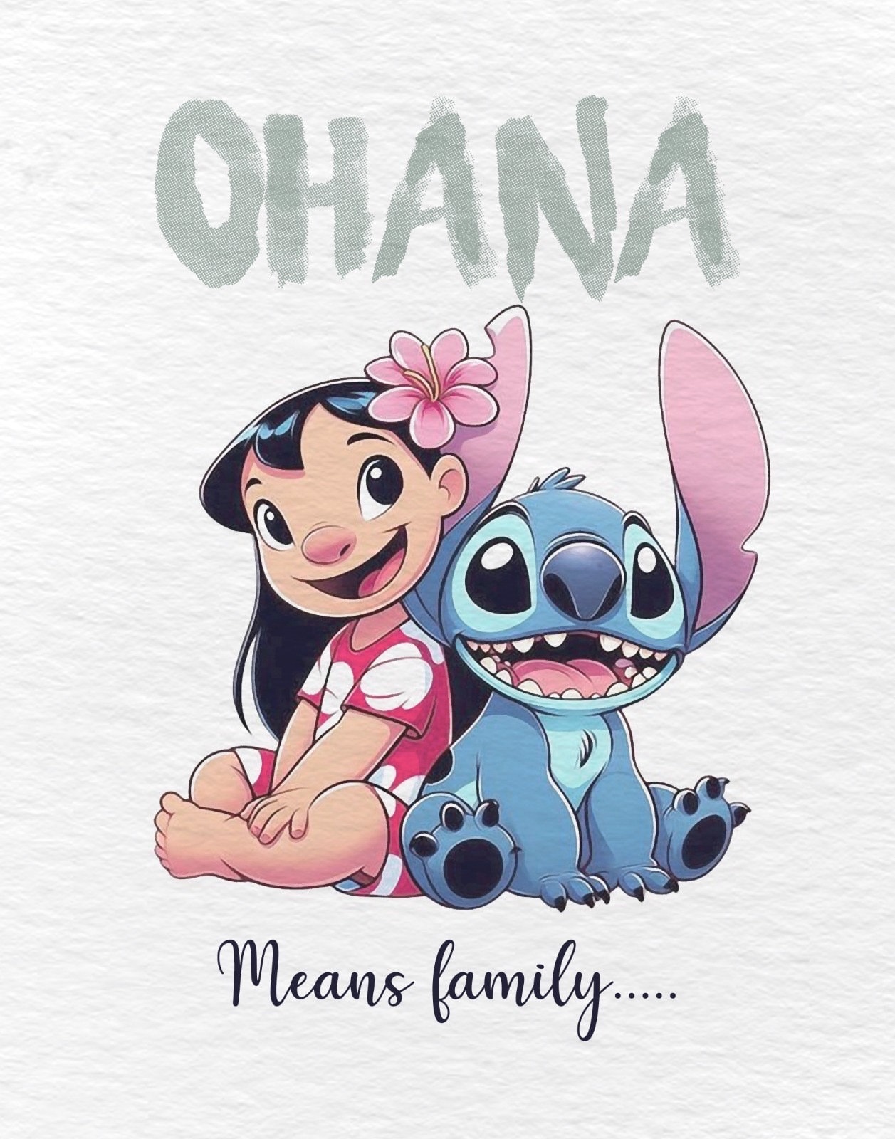 Lilo and Stitch Inspired Painting: Ohana Means Family - Etsy