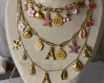 Charm Necklaces - Etsy UK