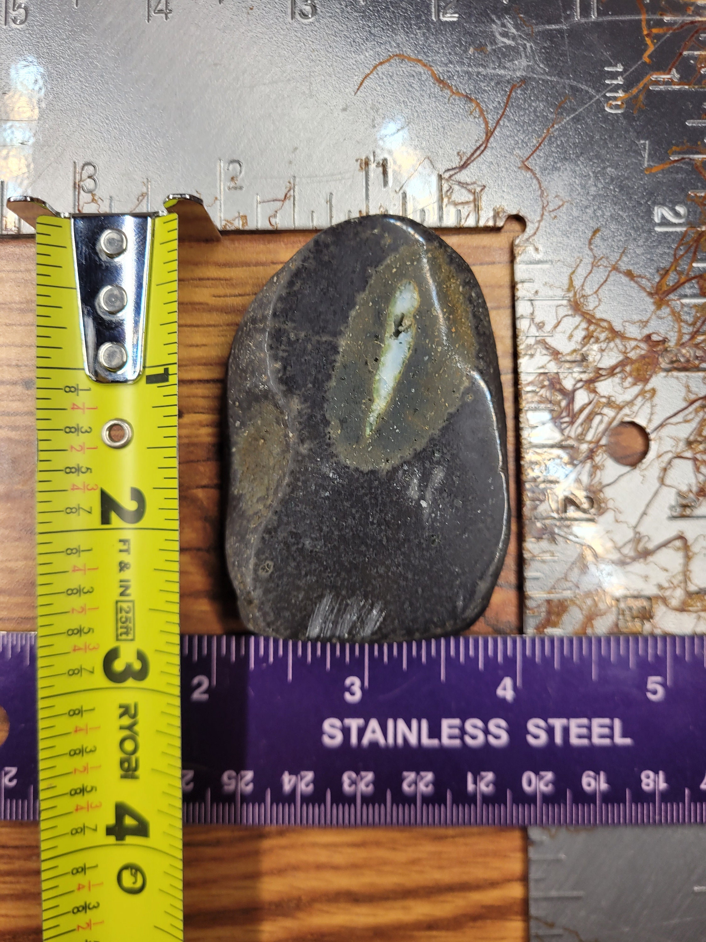 Aquarium Decor Stone Cut Basalt, Quartz Inclusion, Micro Geode, Hand ...