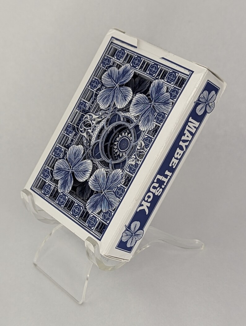 Four Leaf (blue Edition) Playing Card Deck Cut - Etsy