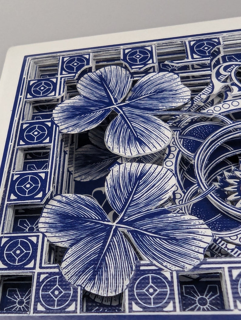 Four Leaf (blue Edition) Playing Card Deck Cut - Etsy
