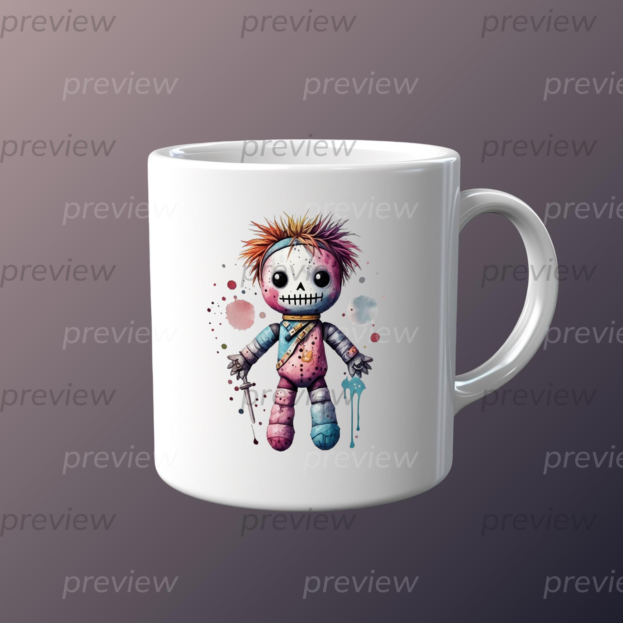 Voodoo Doll Clipart With Colorful Design for Instant Download for ...
