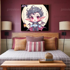 Chibi Vampire Clipart Instant Download Sublimation Design Cute ...