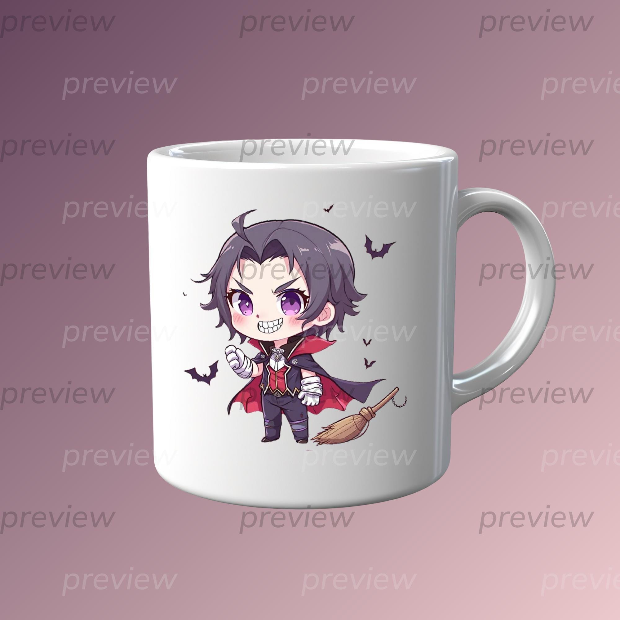 Chibi Vampire Clipart Instant Download Sublimation Design Cute ...