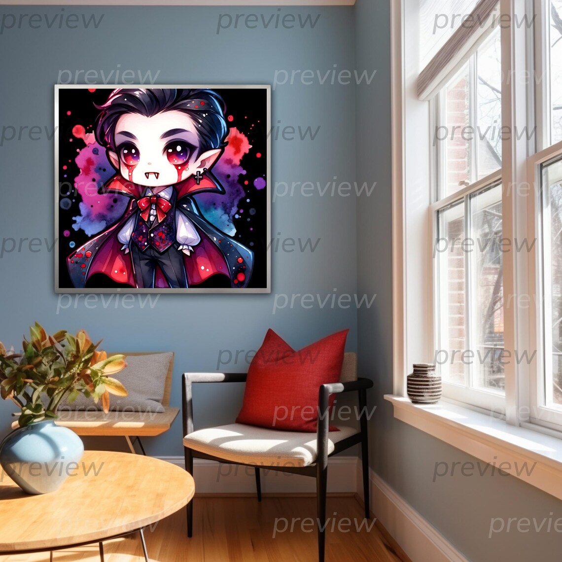 Vampire Clipart 300 DPI 5000px X 5000px - Digital Art for Printable ...