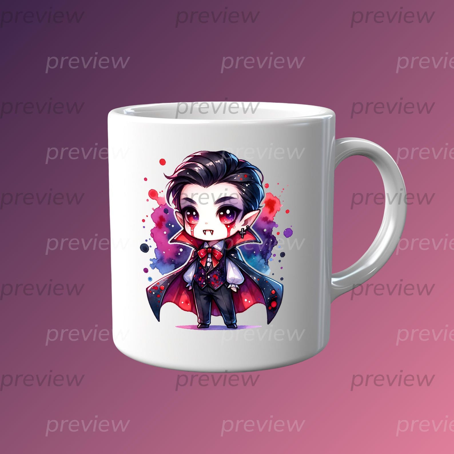 Vampire Clipart 300 DPI 5000px X 5000px - Digital Art for Printable ...
