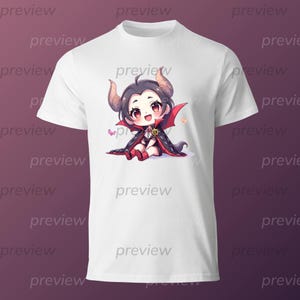 Chibi Vampire Clipart Instant Download Sublimation Design Cute ...