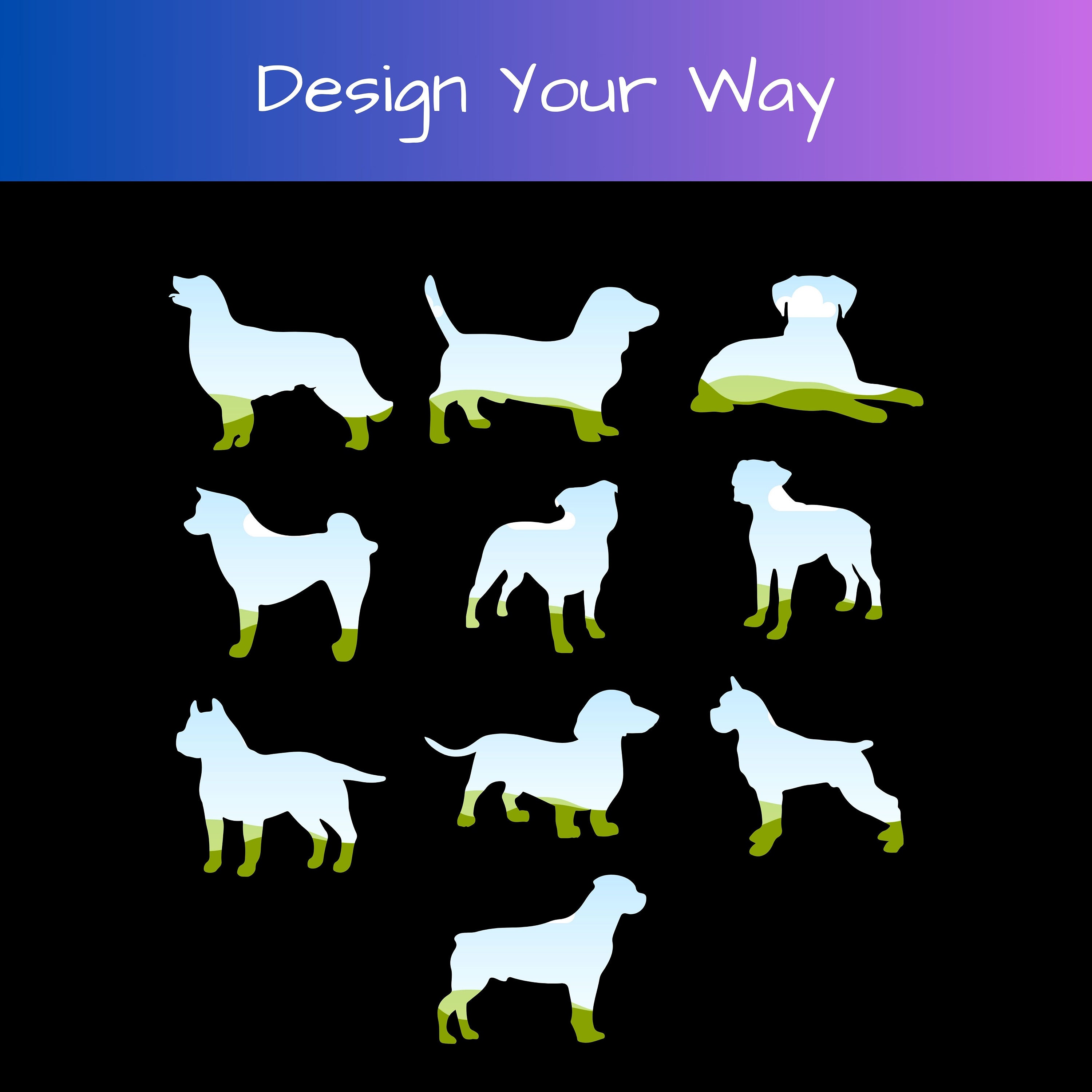 DOG K-9 BUNDLE Canva Frame Templates Puppy and Dog Photo Frame ...