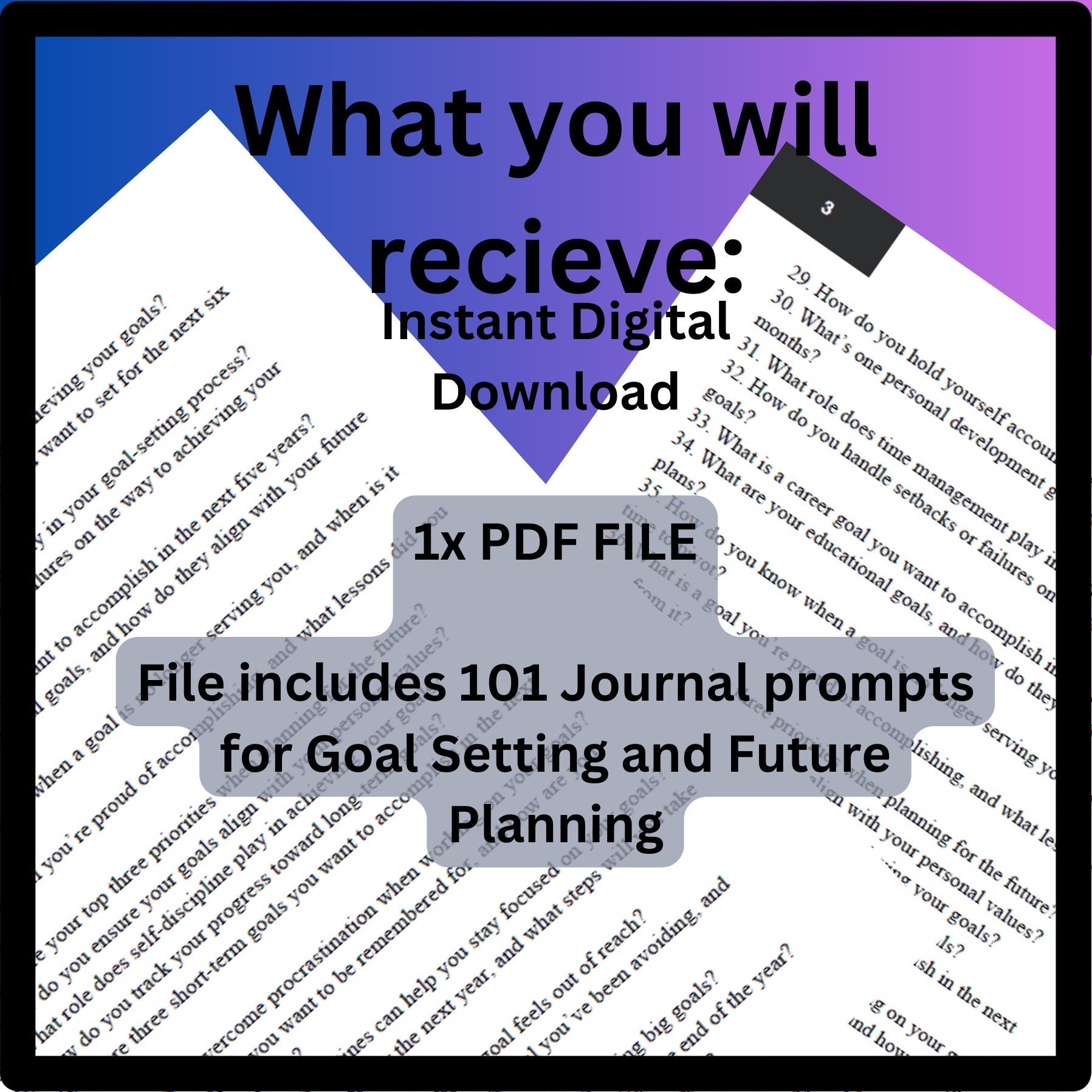 101 Journaling Prompts for Goal Setting and Future Planning | Digital ...