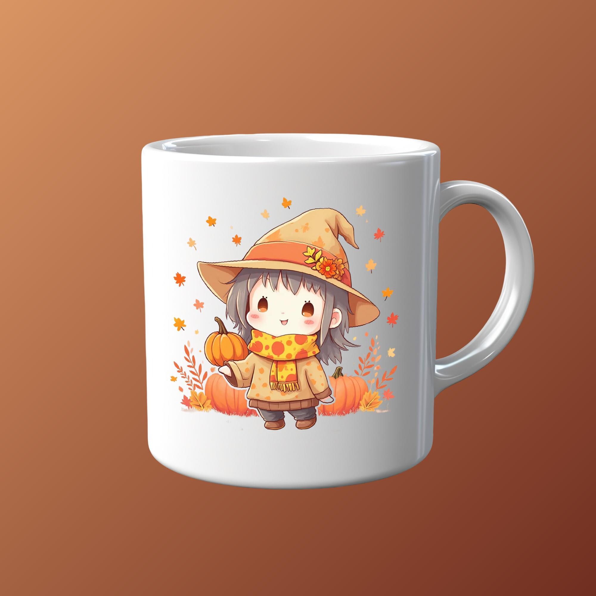 Charming Fall Chibi Clipart Set – Autumn Sublimation Designs (digital ...