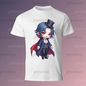 Chibi Vampire Clipart Instant Download Sublimation Design Cute ...