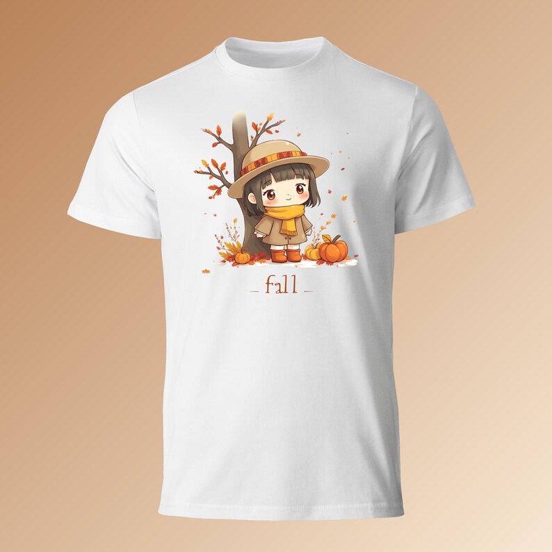 Charming Chibi Fall Clipart Set for Instant Download - Cute Sublimation ...