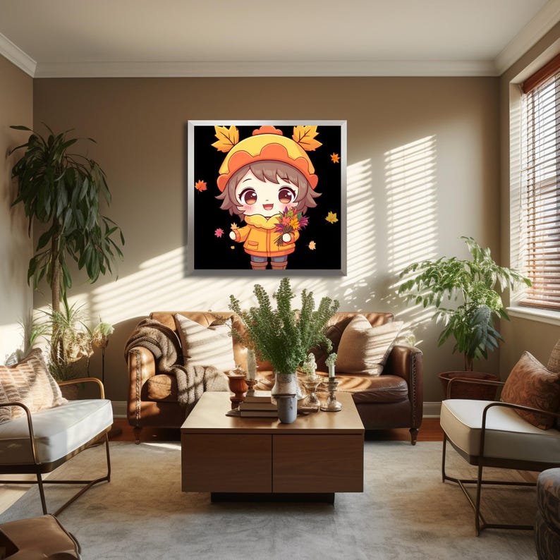 Charming Chibi Fall Clipart Set for Instant Download - Cute Sublimation ...